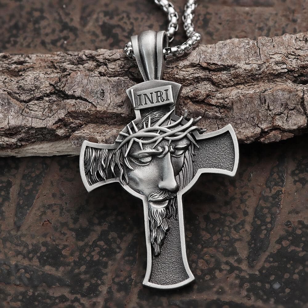 Jewelance™ CrossNecklace: INRI Kristet Kors Halsband – Sebutik Sverige
